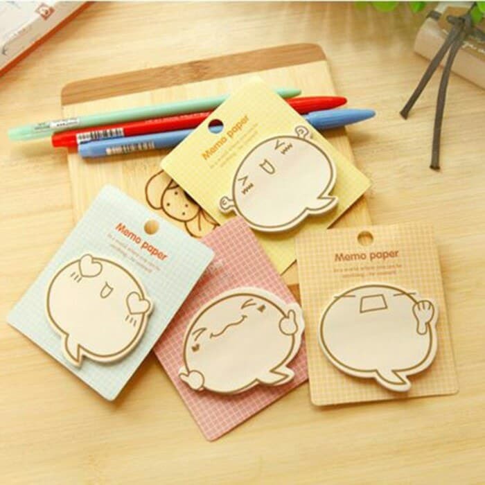 Jual Kertas Catatan Memo Tempel Karakter Emoji Sticky Notes Emoticon ...