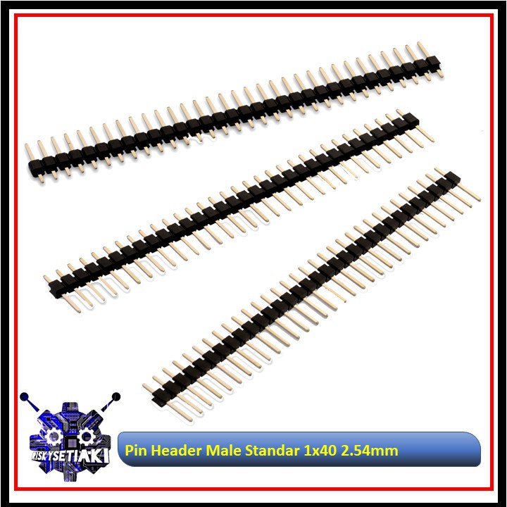 Jual Pin Header Male Standar 1x40 2.54mm | Shopee Indonesia