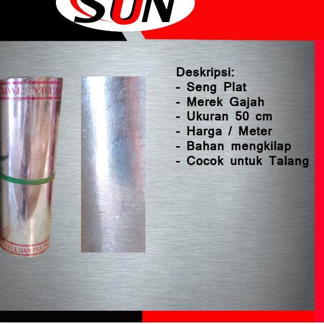 Jual Terbaru! Seng plat 50 cm talang atap gerobak warung | Shopee Indonesia