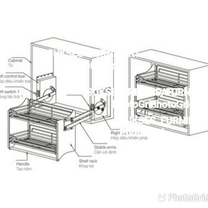 Jual Rak Piring Tarik Elevator Disk Rack Pull Down Hafele 504.75.026 90 ...