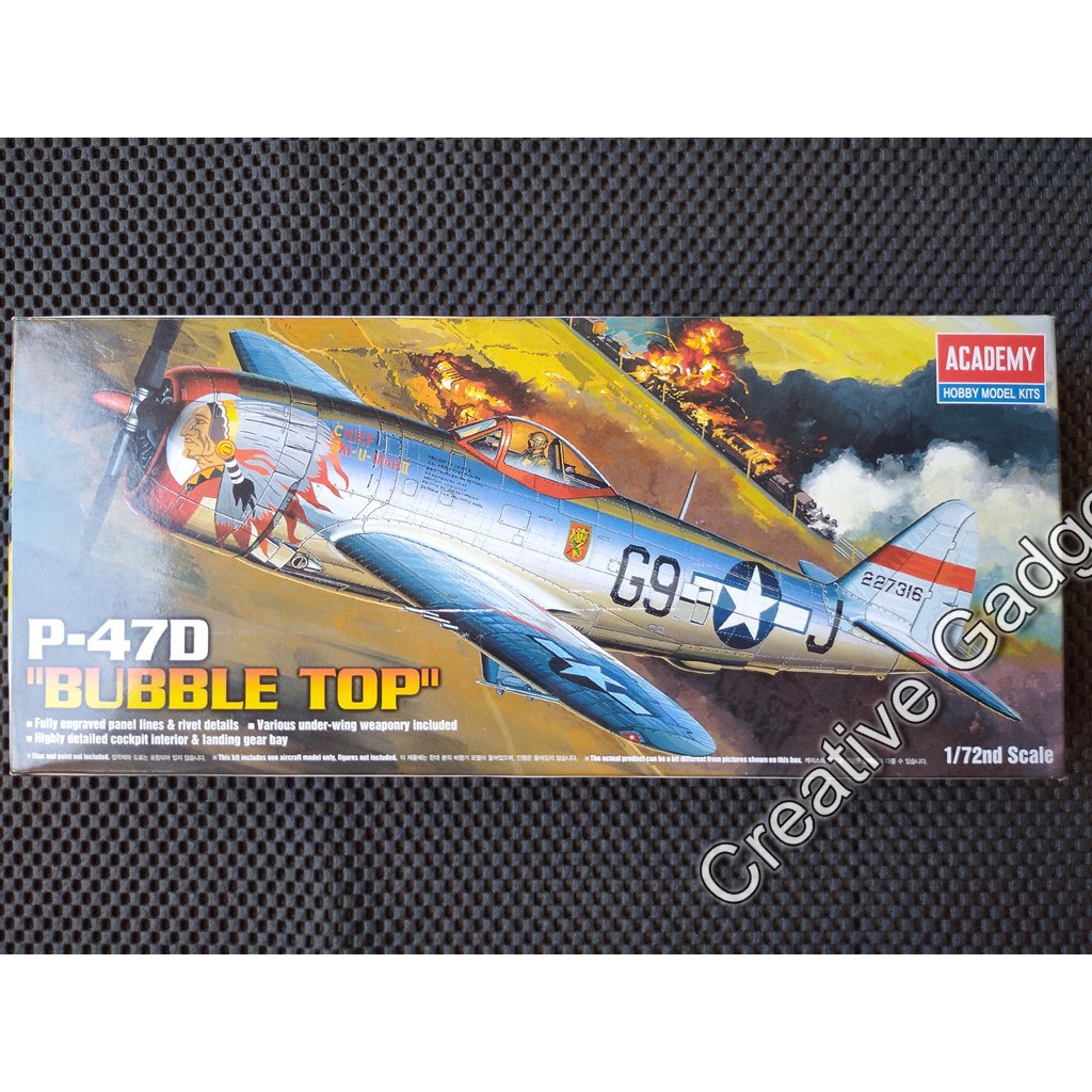 Jual US Fighter Aircraft P-47D Bubble Top Canopy P47 - Model kit ...