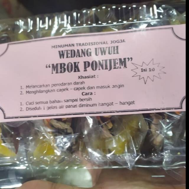 Jual Minuman herbal tradisional Wedang uwuh gula batu Asli Jogja ...