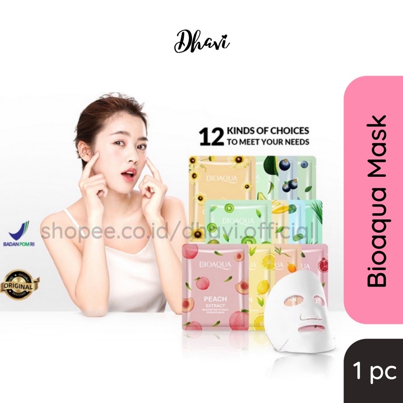 Jual BIOAQUA Sheet Mask Essence Moisturizing Skin Care Masker | Shopee ...