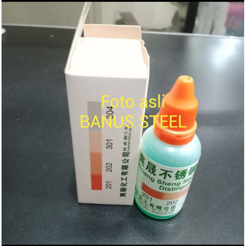 Jual Cairan tes stainless 201 304 Shuang Sheng cek kadar stainless obat ...
