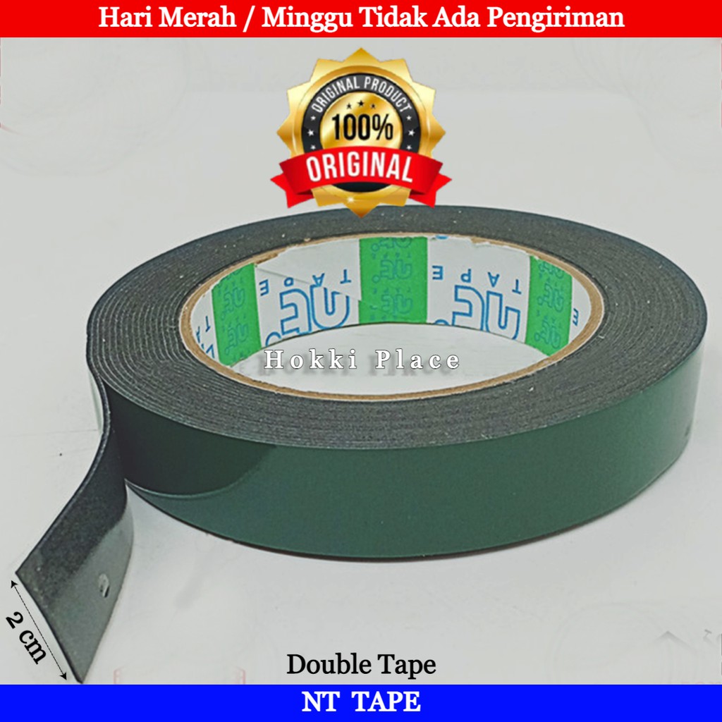 Jual DOUBLE TAPE FOAM HIJAU 2 CM NT DOUBLE TAPE BUSA DOBEL TIP HIGH ...