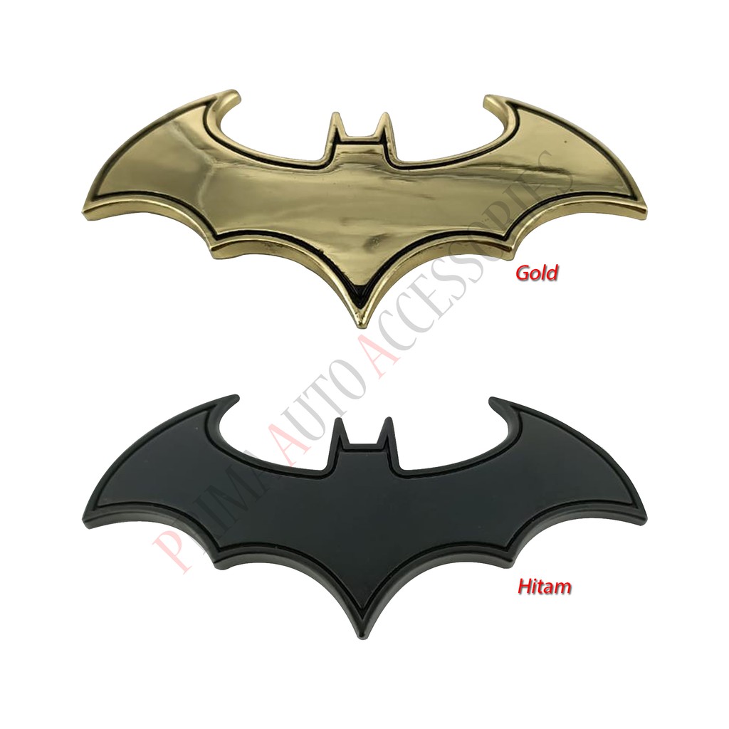 Jual 3D Batman Emblem Full Metal Sticker SuperHero Stiker Car Logo ...
