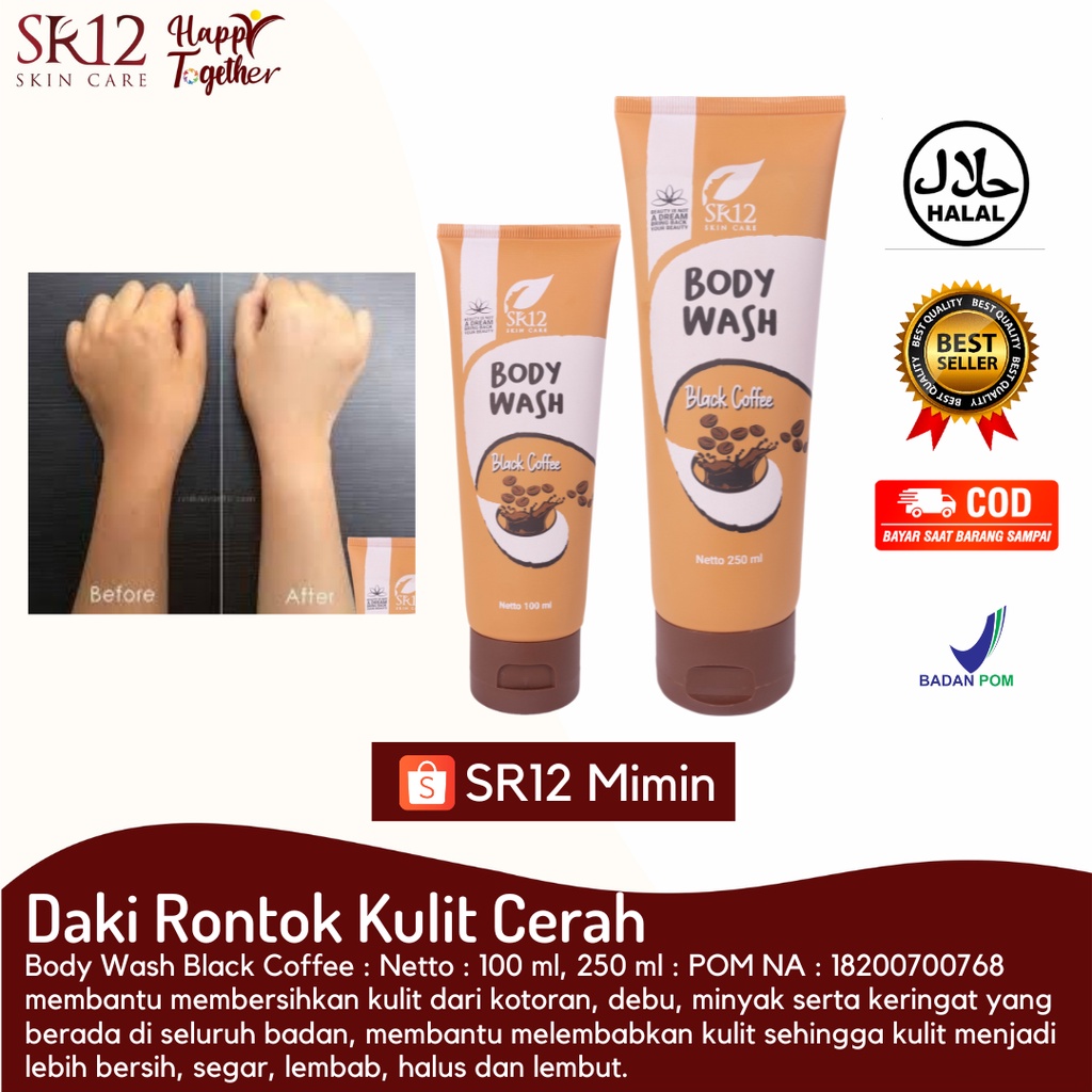 Jual BODY WASH BLACK COFFEE SR12 - SABUN PENGHILANG DAKI DI LEHER ...