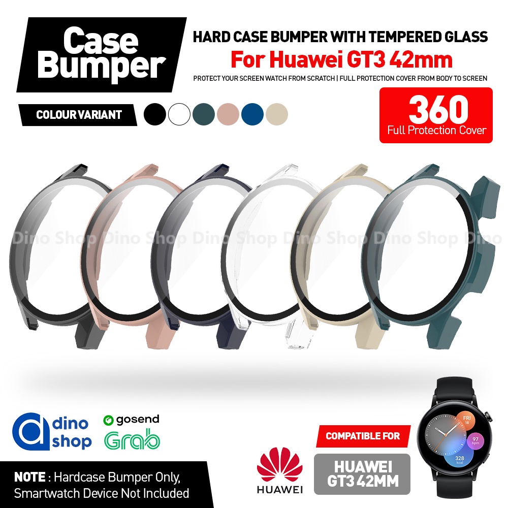 Jual Hard Case Bumper Cover Tempered Glass for Huawei Watch GT 3 GT3 ...
