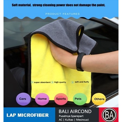 Jual Kain lap microfiber mobil motor lap serba guna micromate tebal ...