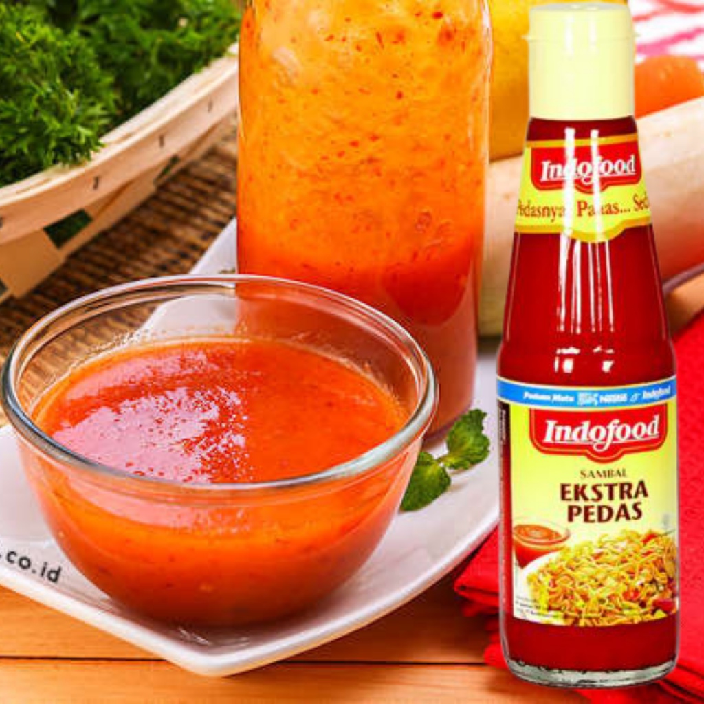 Jual Promo Saos Sambal Indofood Extra Pedas 335 ml Botol Besar | Shopee ...