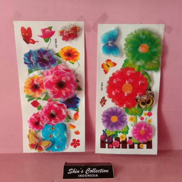 Jual Sticker stiker 3D bunga | Shopee Indonesia