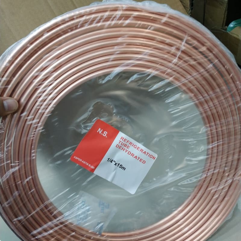 Jual Pipa tembaga 1/4 AC 15meter refrigerant | Shopee Indonesia