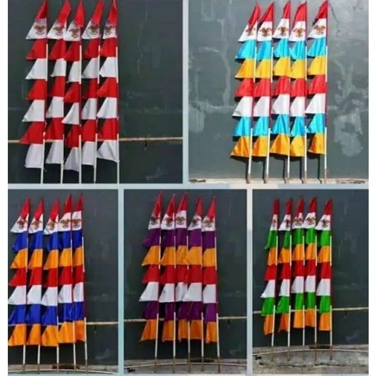 Jual Umbul Umbul zig zag umbul umbul 8 mata Bendera agustusan | Shopee Indonesia