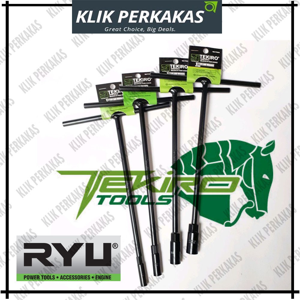 Jual TEKIRO T-TYPE SOCKET 8 10 12 14 MM / KUNCI SOK T HITAM / TOOLS - ALAT PERKAKAS | Shopee ...