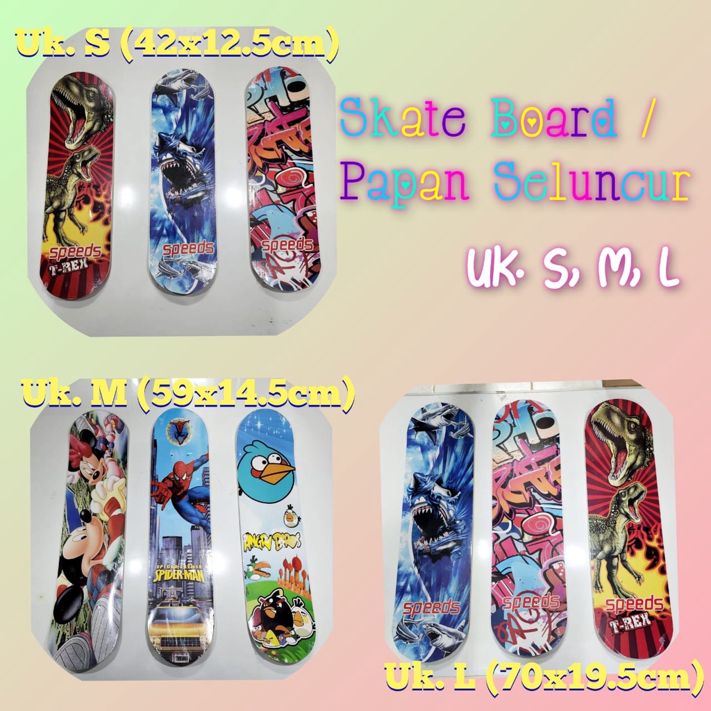 Jual SKateBoard / Papan Seluncur / Skate Board Mainan anak - Dewasa ...