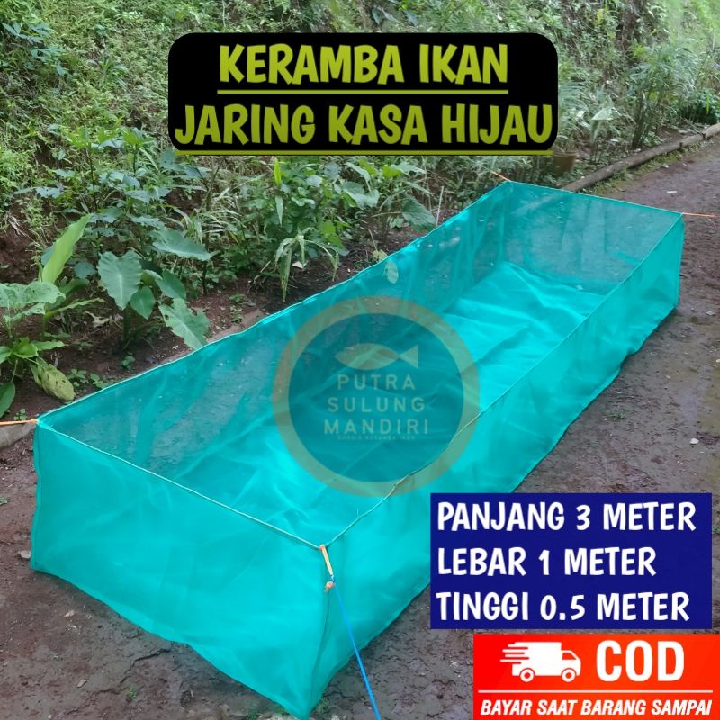 Jual Keramba hapa jaring apung ikan 3x1x50 siap pakai plus tali ...