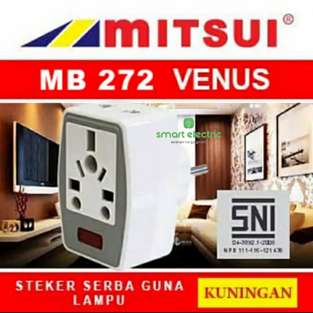 Jual Steker T Serbaguna Colokan Luar Negara Multifungsi Mitsui Venus MB ...