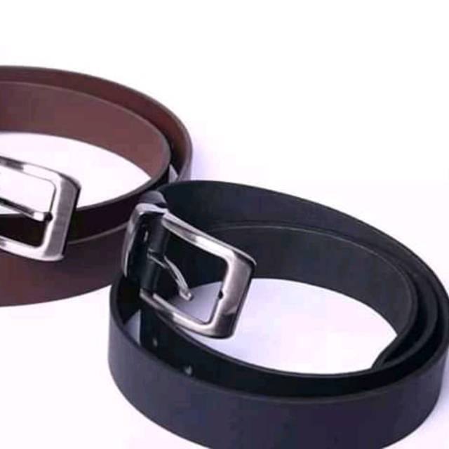 Jual Sabuk belt Gesper Ikat pinggang pria kulit sapi asli Satu Lapis ...