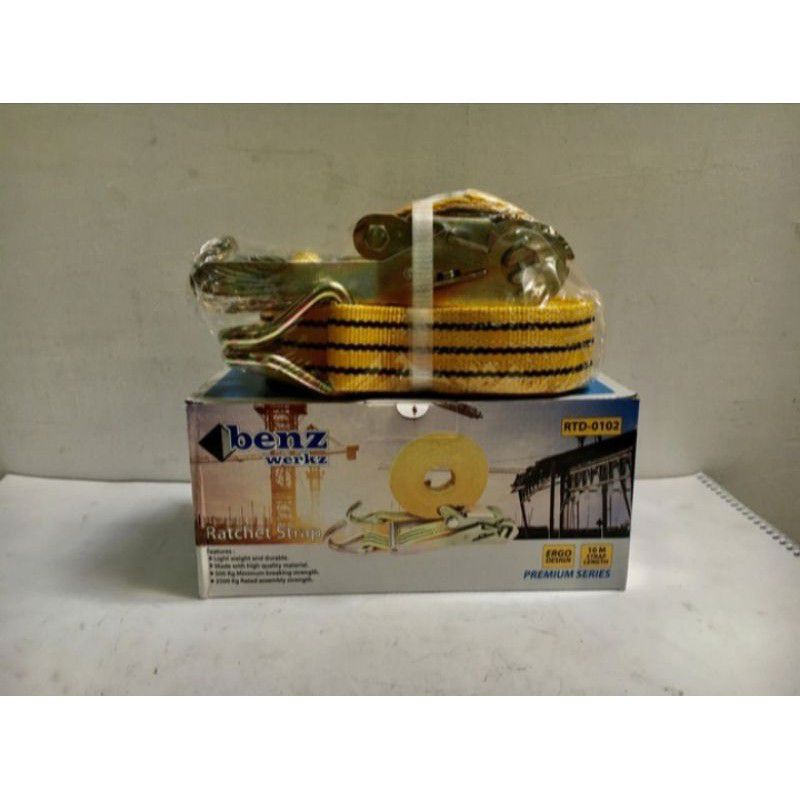 Jual Benz Ratchet Tie Down 2" 10Meter, 15Meter Tali Ikat Pengikat ...