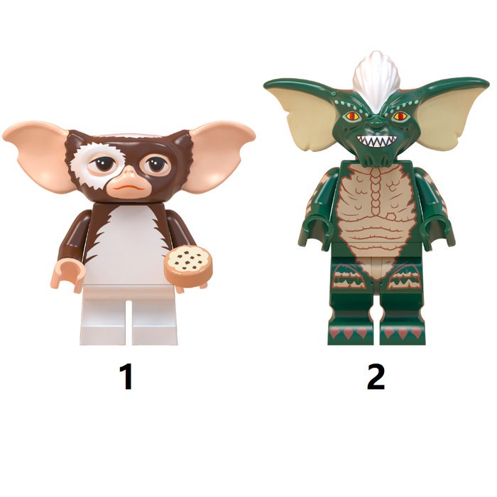Jual Warner Bros Gremlins Gizmo Stripe Mogwai Gremlin Minifigs | Shopee ...