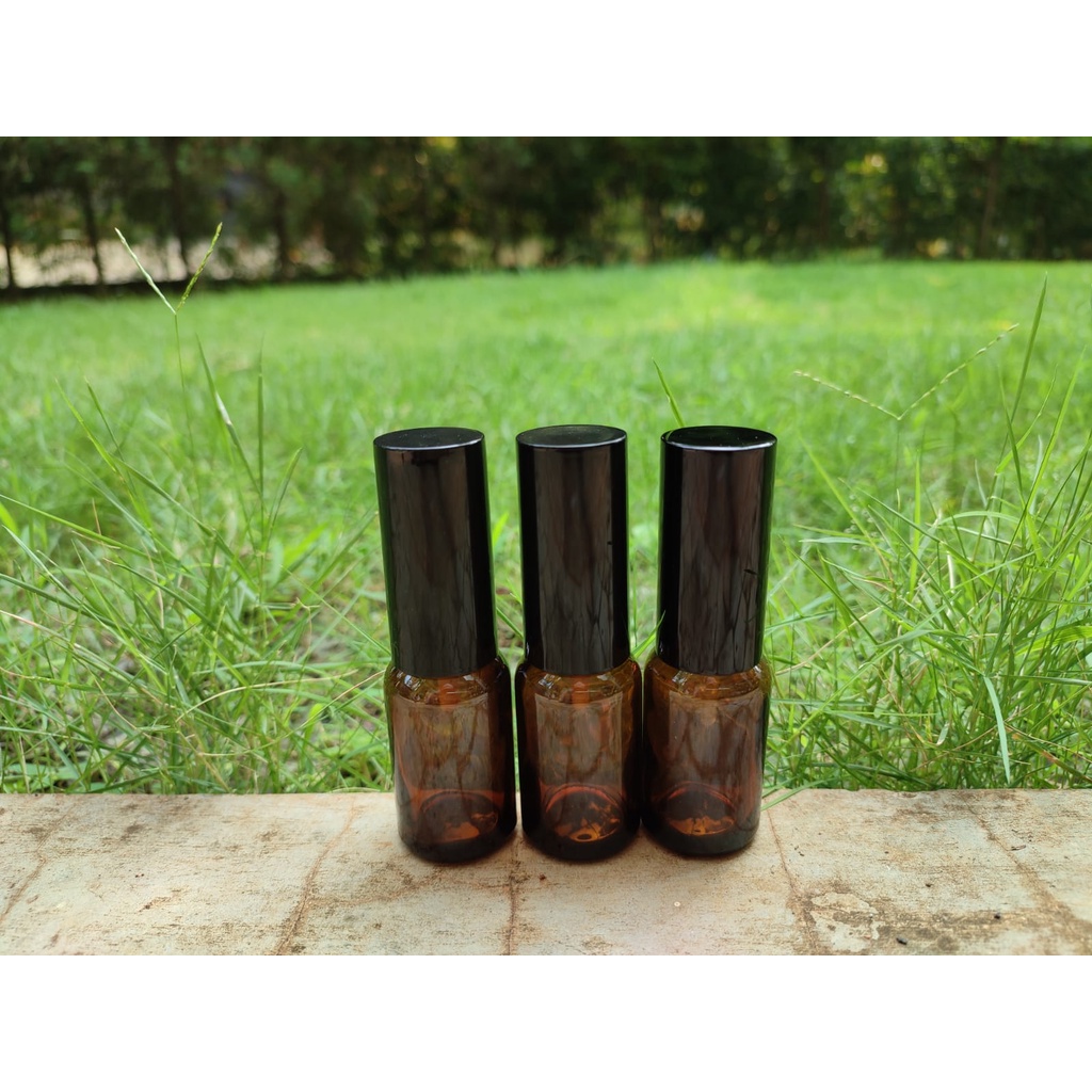 Jual Botol Serum Spray/Pump 20ml Botol Kaca Amber Glossy Refill Parfum ...