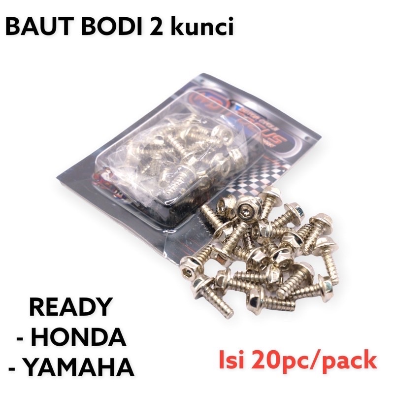 Jual BAUT BODY PROBOLT CHROME THAILAND UNIVERSAL SEMUA MOTOR MODEL 2 ...