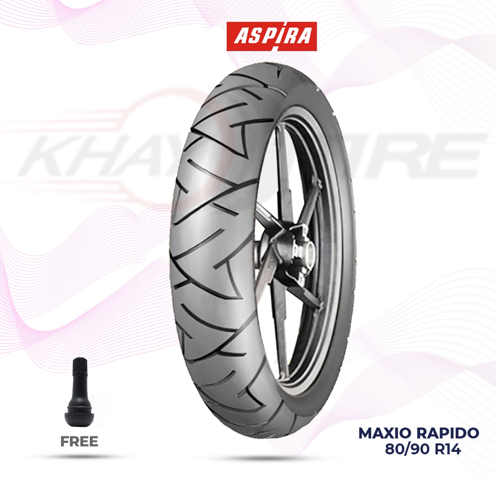 Jual Ban Motor Matic // ASPIRA MAXIO RAPIDO 80/90 Ring 14 Tubeless | Shopee Indonesia