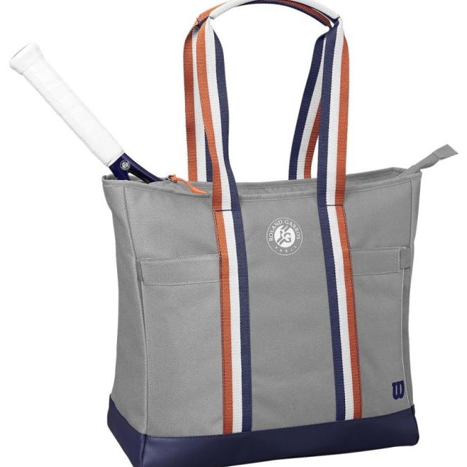 Jual Tas Tenis Tennis Wilson Roland Garros Totebag Gray Navy 2022 ...