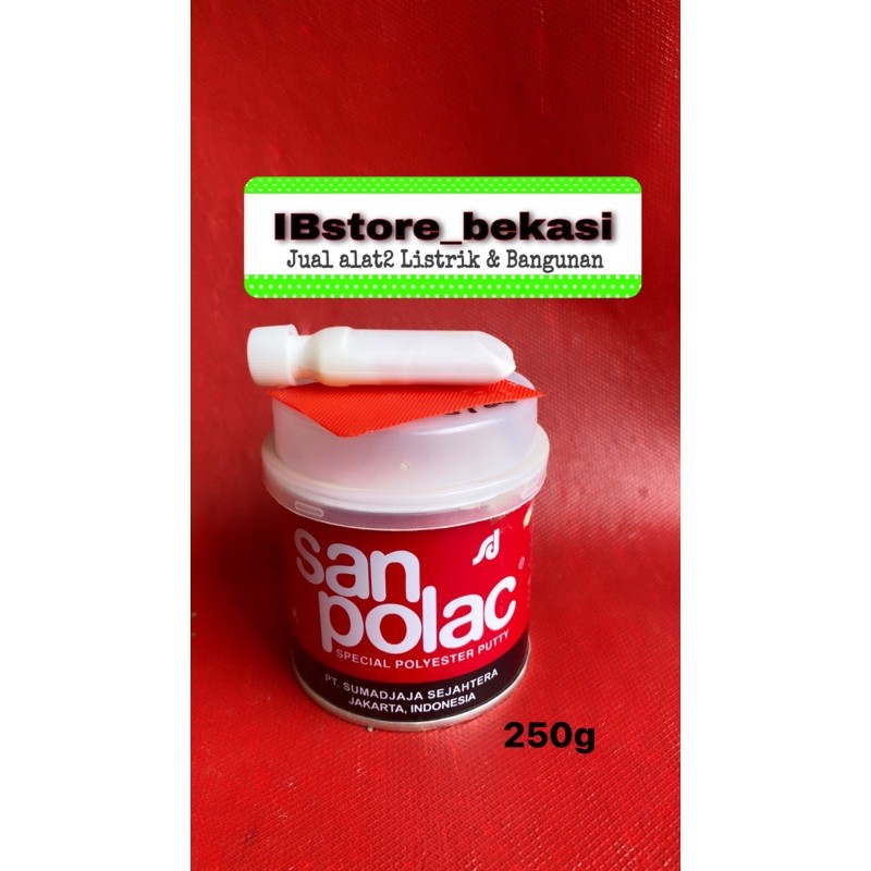 Jual Sanpolac 250gr | dempul besi | Shopee Indonesia