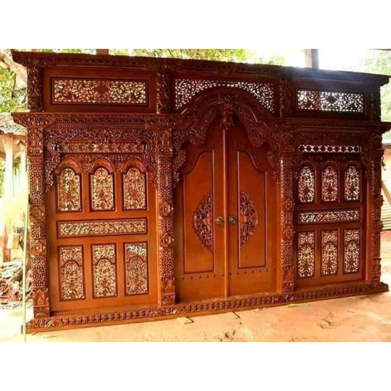 Jual Gebyok Kayu Jati Minimalis Modern-Ukuran Custom Harga Terjangkau ...