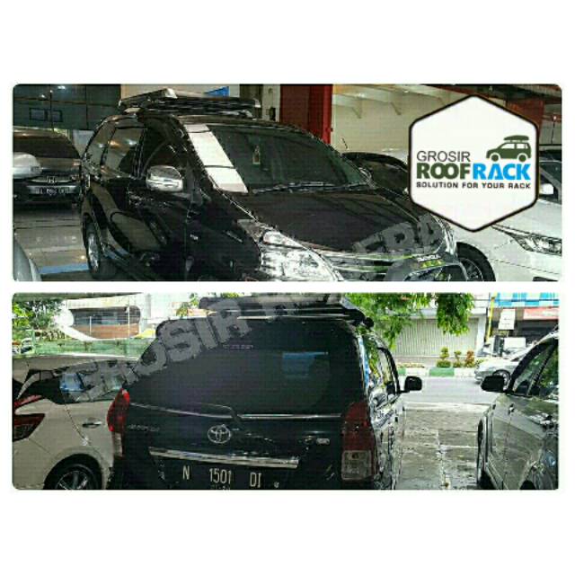 Jual Roofrack Rak Mobil Aluminium Set Platinum Rack dengan Crossbar HAI ...