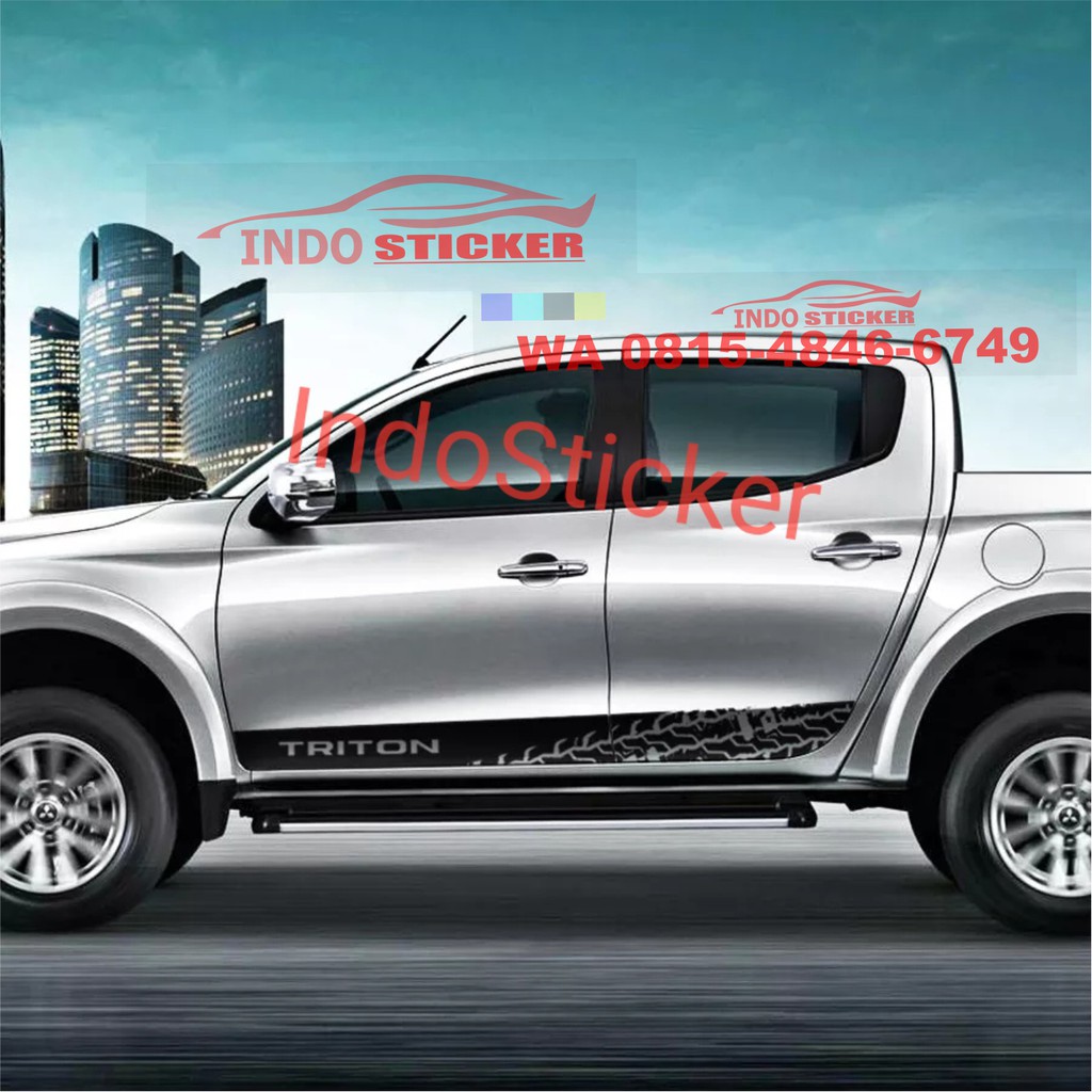 Jual NEW STICKER MOBIL MITSUBISHI TRITON STICKER MOBIL STRADA TRITON ...