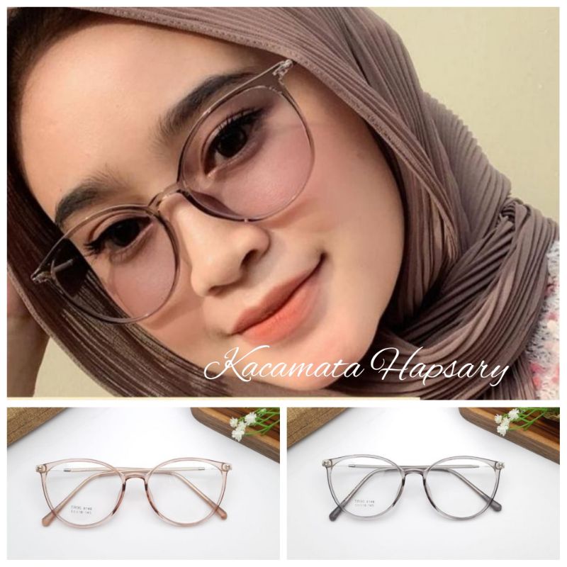 Jual FRAME KACAMATA WANITA CAT EYE 8146 GRATIS LENSA ANTI RADIASI ...