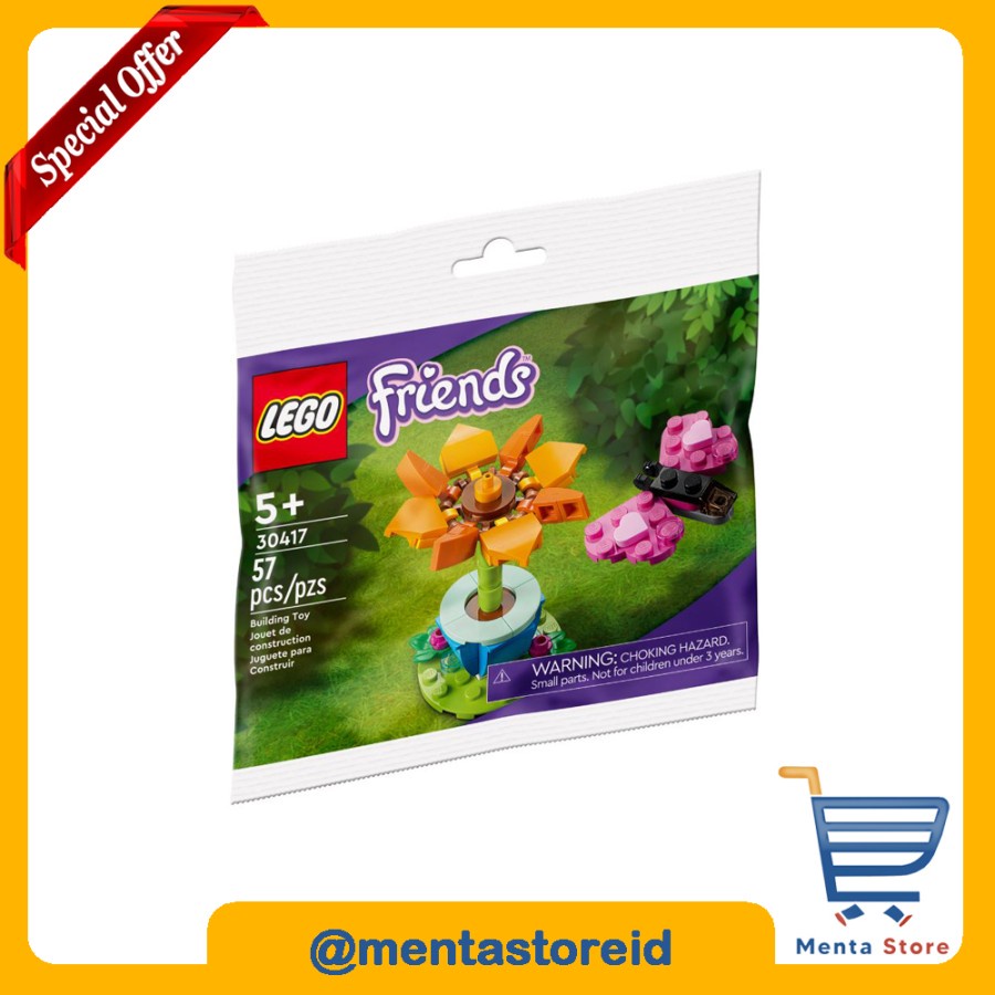 Jual LEGO Polybag Friends 30417 Garden Flower and Butterfly Bunga Kupu ...