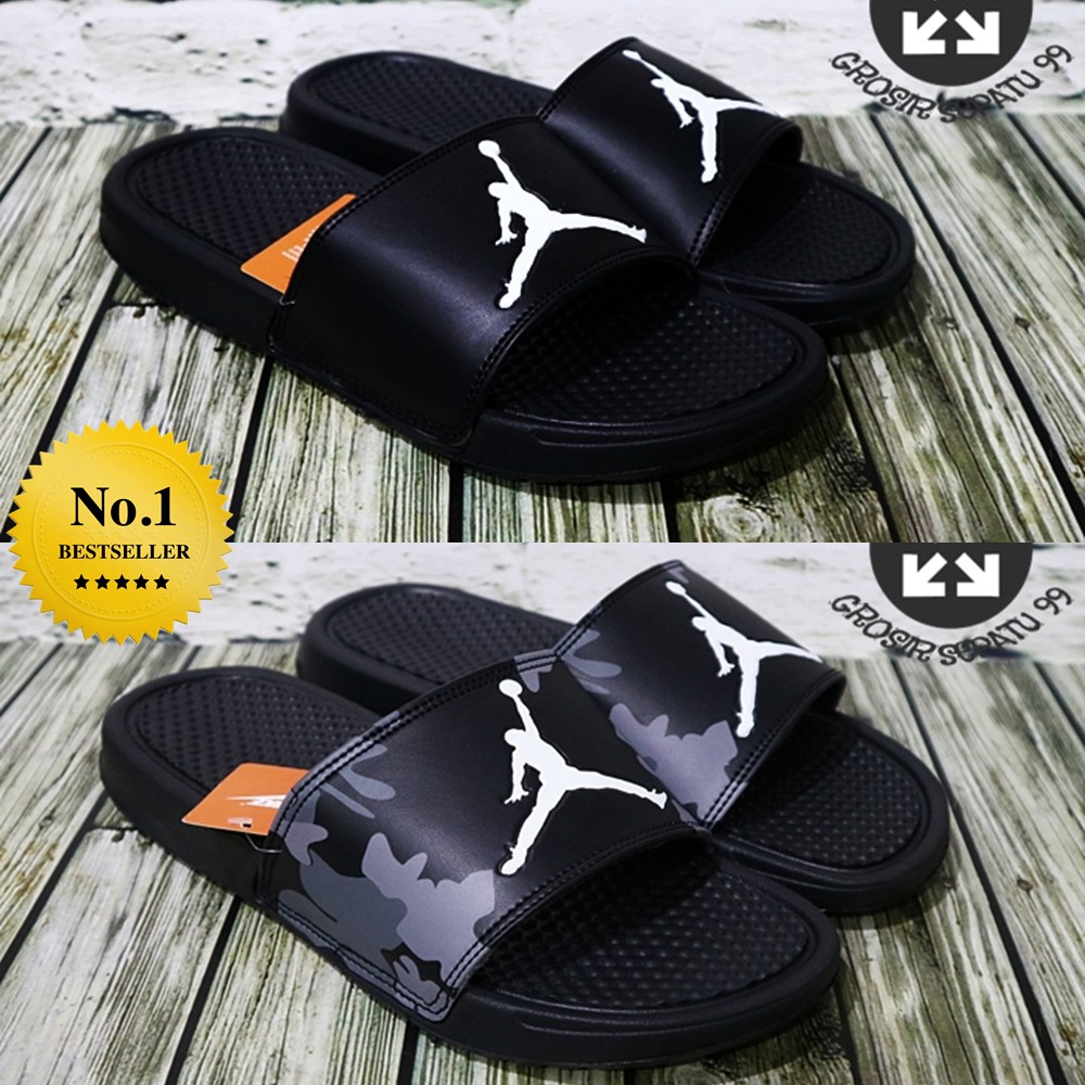 Jual skuy" PGS SENDAL NIKE JORDAN SLIDE SPORT HITAM SANDAL SLOP PRIA ...