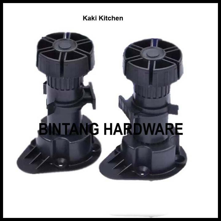 Jual Kaki Kitchen Adjustable Leg Untuk Kaki Lemari Kitchen Set Hitam ...