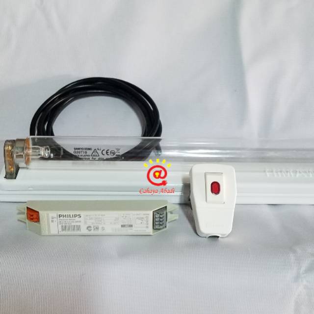 Jual Lampu Steril TUV / UVC / Germicidal Lamp Komplit Set 20W Sankyo ...