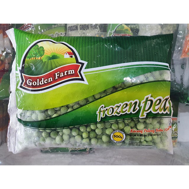 Jual golden farm frozen peas polong | kacang polong beku | 500 g ...