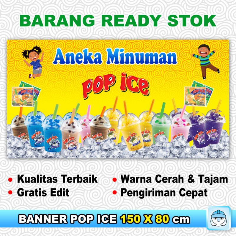Jual BANNER SPANDUK JUALAN ICE POP ES TERMURAH | Shopee Indonesia