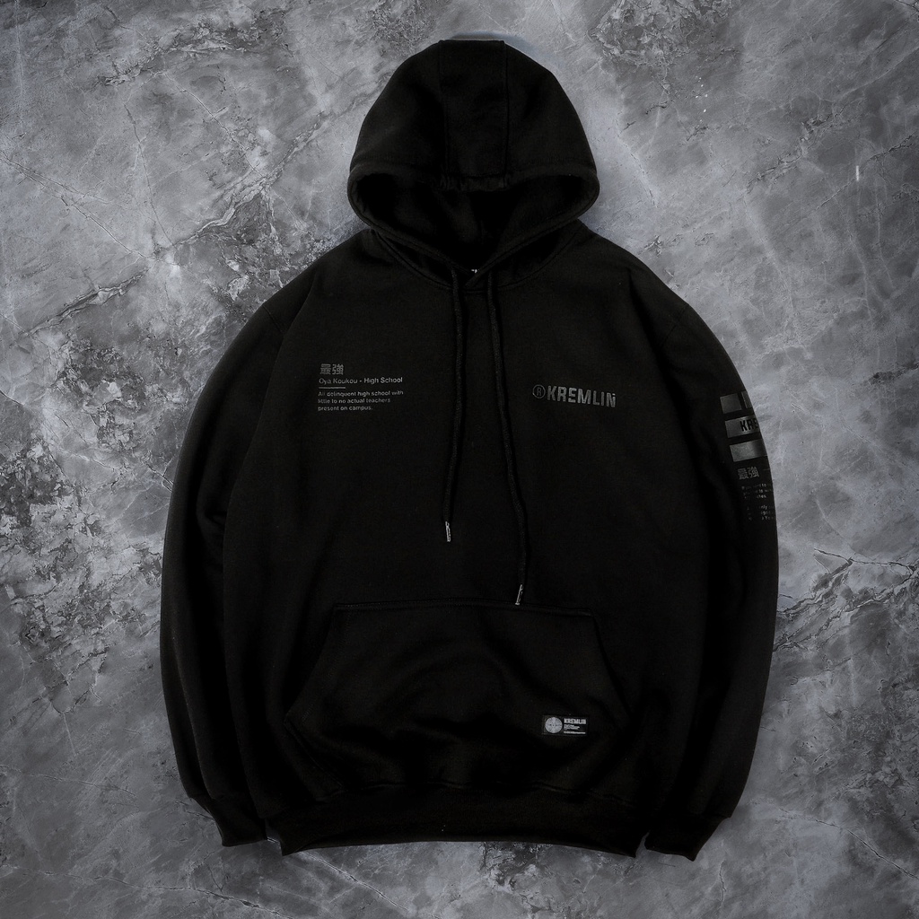 Jual KREMLIN Pullover Hoodie Black HD - Oya Gakusei | Shopee Indonesia
