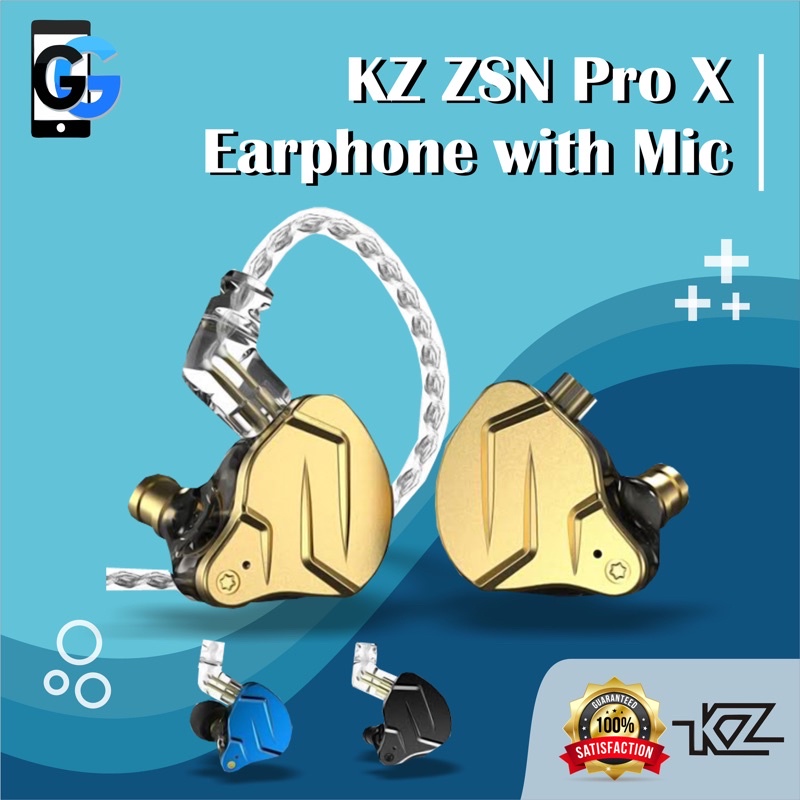 Jual Knowledge Zenith KZ ZSN Pro X with Mic 1BA+1DD Hybrid Driver ...