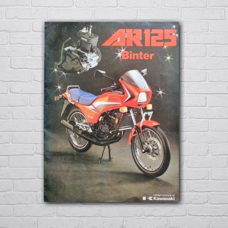 Jual poster otomotif / wall collage poster iklan motor jadul | Shopee ...