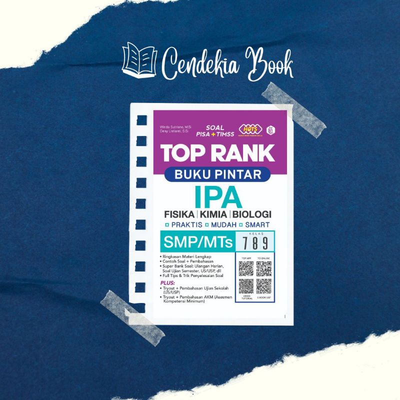 Jual TOP RANK Buku Pintar Matematika Fisika / TOP RANK Buku Pintar IPA ...