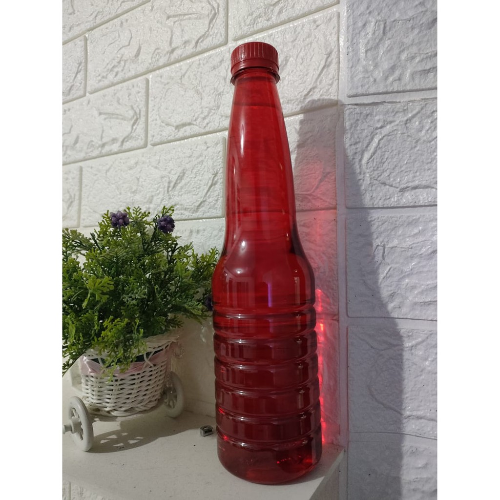 Jual BOTOL 600ML BENING PLASTIK BOTOL KECAP JAMU SIRUP JUS KOPI ...