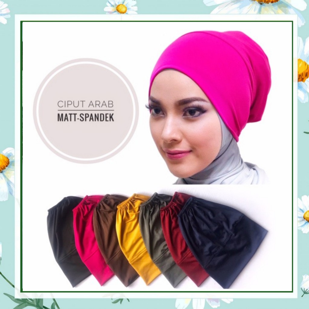 Jual Ciput Arab POLOS dalaman Hijab Muslimah Spandek Jersey Adem Anti ...