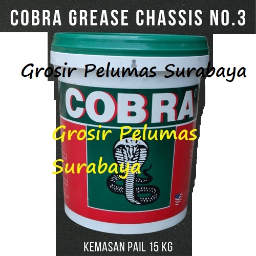 Jual gemuk cobra chassis hijau Pail 15kg grease / stempet tahan air ...