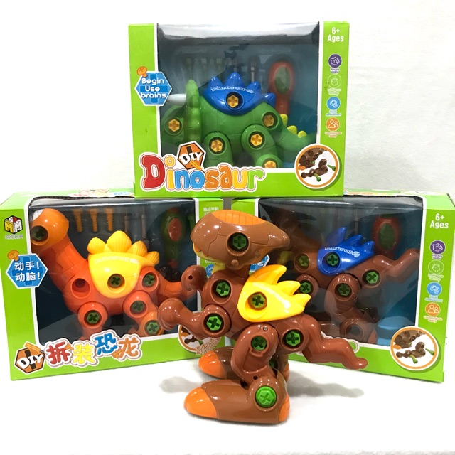 Jual Mainan Edukasi Dinosaur (Mainan bongkar pasang) | Shopee Indonesia