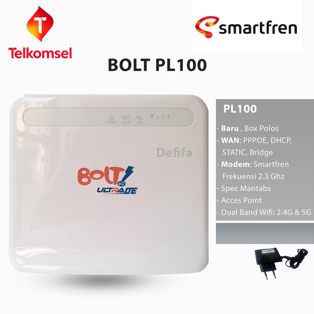 Jual Modem Router Wireless Wifi BOLT PL100 4G Dual Band 2.4G 5G Gigabit ...
