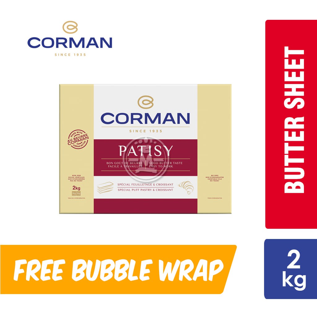 Jual Corman Patisy Butter Sheet 2kg | Shopee Indonesia