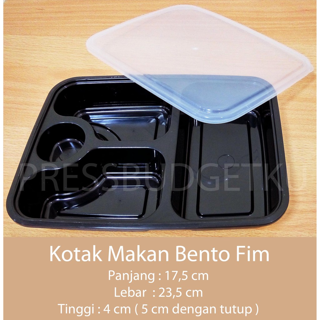 Jual box bento / lunch box / kotak makan / tempat makan sekat 4 | Shopee Indonesia